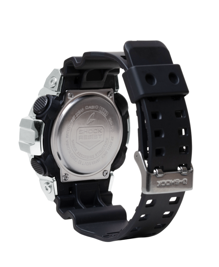 GM700-1A | Men’s Stainless-Steel Watch: Silver | Casio G-SHOCK
