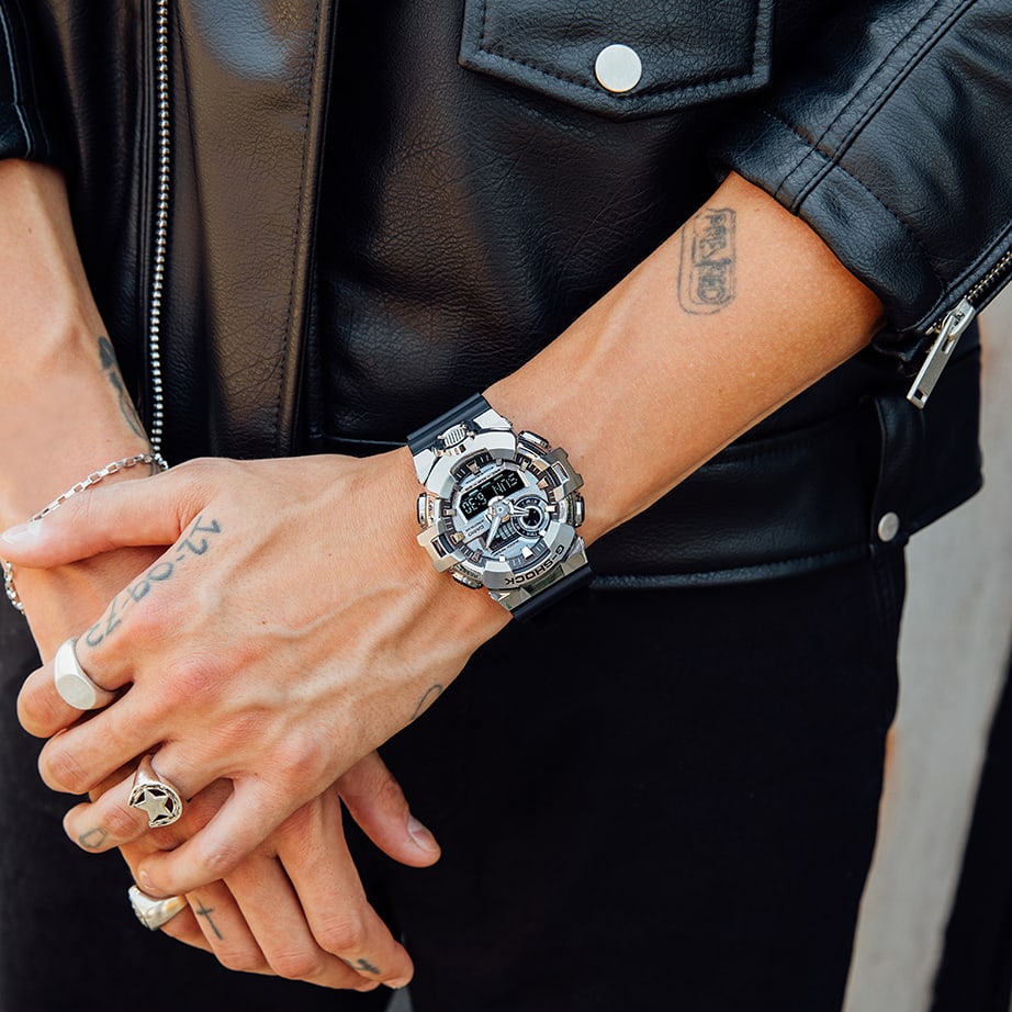 GM700-1A | Men’s Stainless-Steel Watch: Silver | Casio G-SHOCK