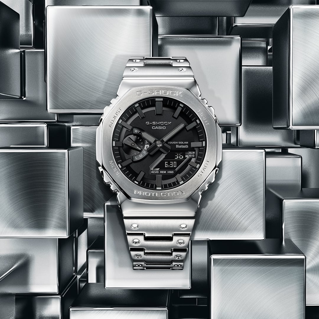 GMB2100D-1A | Silver Full-Metal Watch | Casio G-SHOCK