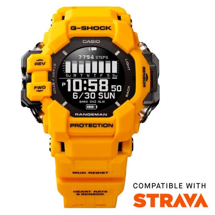 GPRH1000-9 | Yellow Rangeman GPS Navigation Watch | Casio G-SHOCK