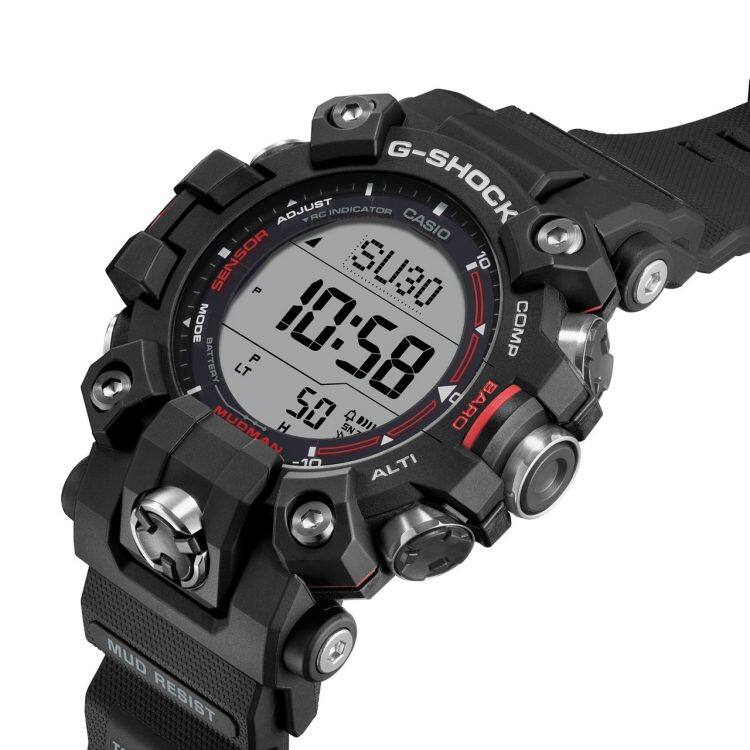 GW9500-1 | G-SHOCK Bold Black & Red Triple-Sensor Watch | CASIO