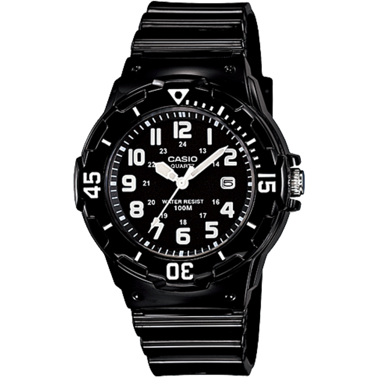 LRW200H-1BV | Black and White Analog Watch | CASIO