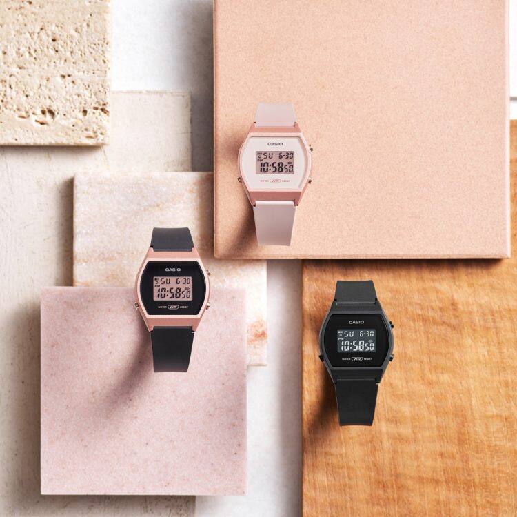 LW204-1A | Black and Rose Gold Digital Watch | CASIO