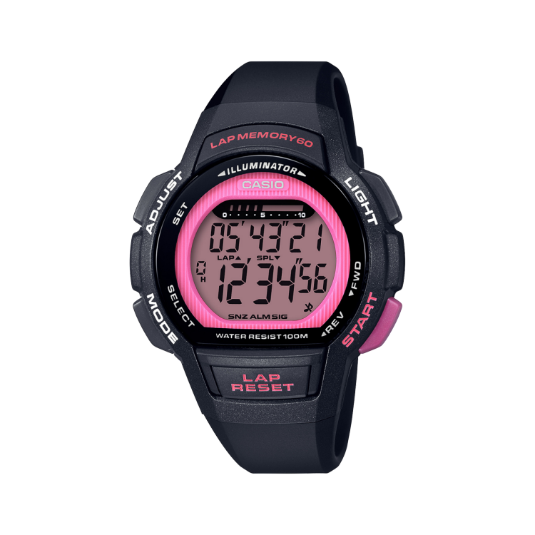 LWS1000H-4AV | Digital Black and Pink Running Women's Watch | CASIO