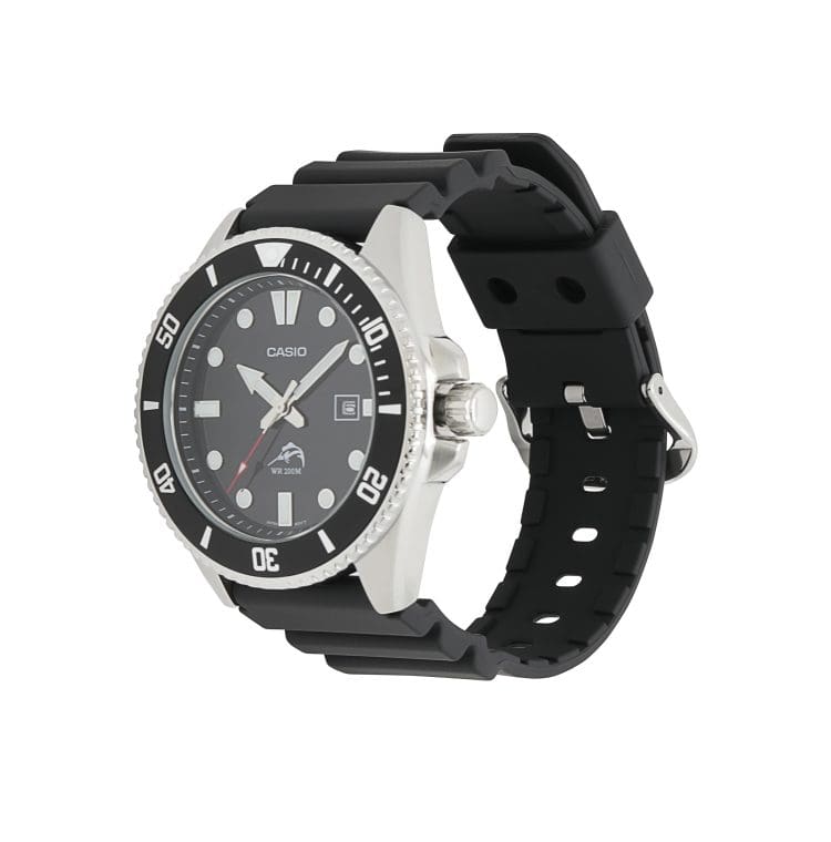 MDV106-1A | Black and Silver Men's Analog Watch | CASIO