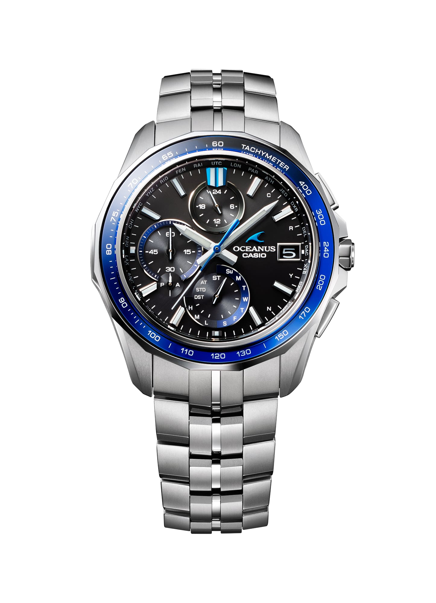 OCWS7000-1A | OCEANUS Manta Blue, Light blue | CASIO