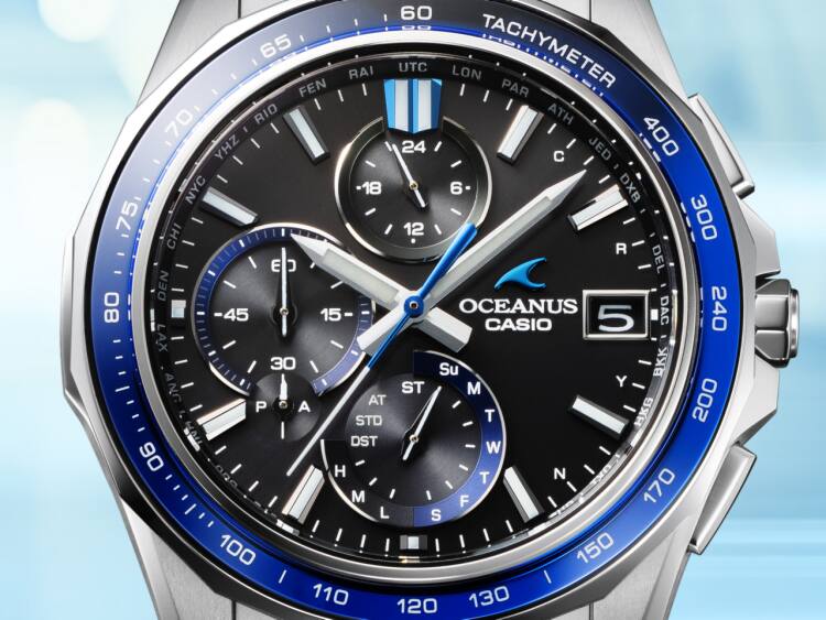OCWS7000-1A | OCEANUS Manta Blue, Light blue | CASIO