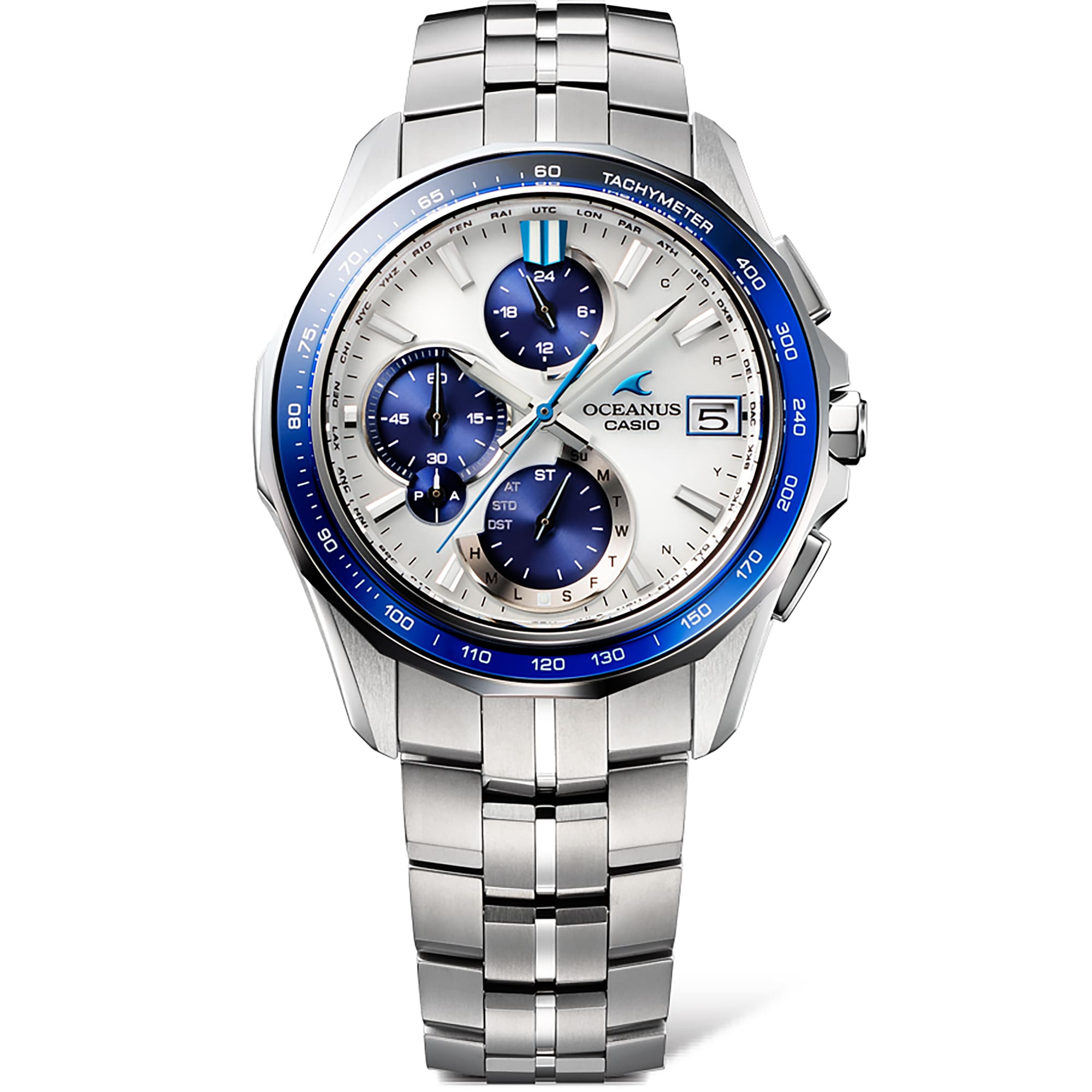 OCWS7000D-7A | OCEANUS Manta Blue, Light blue | CASIO