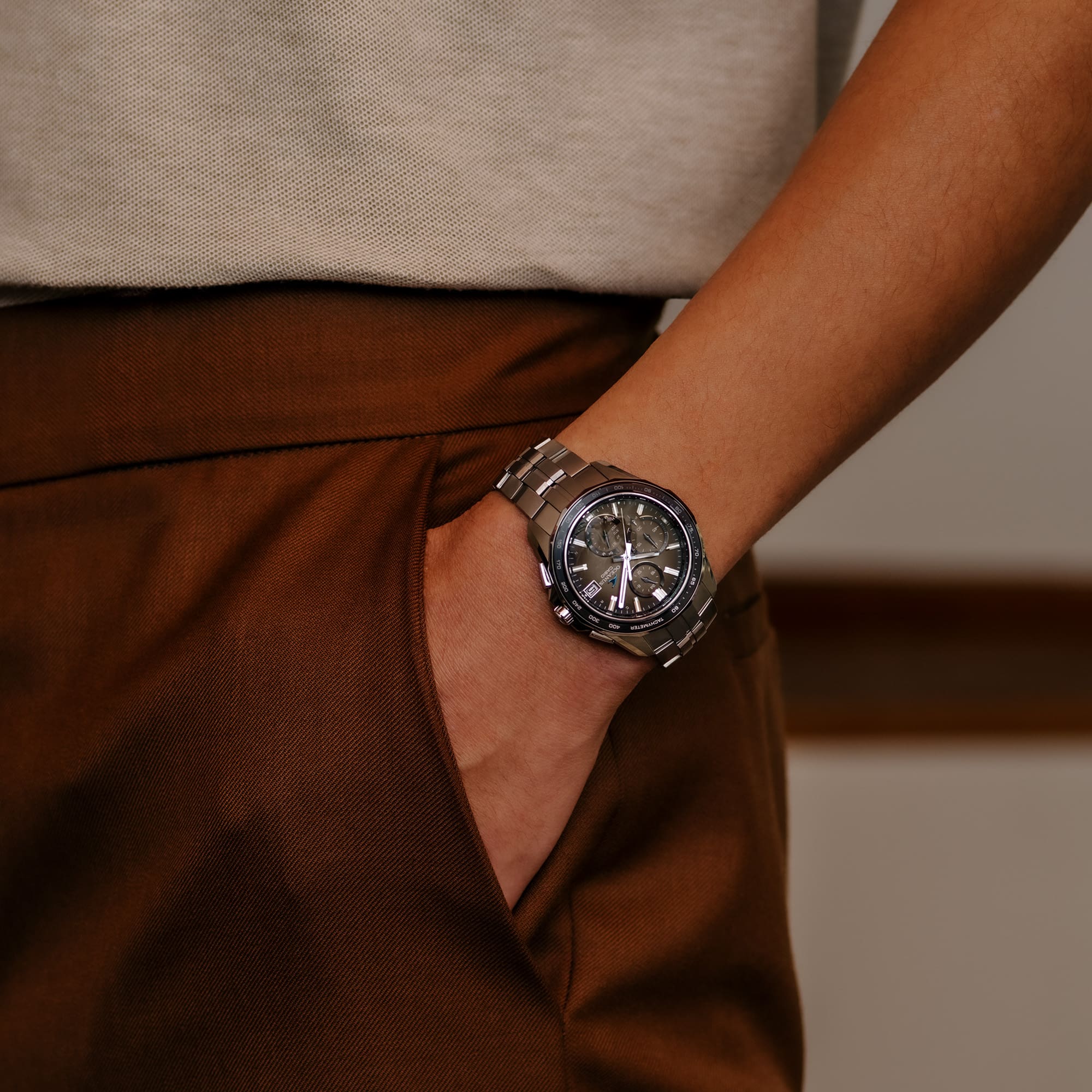 OCWS7000RA5A | OCEANUS Manta Brown | CASIO