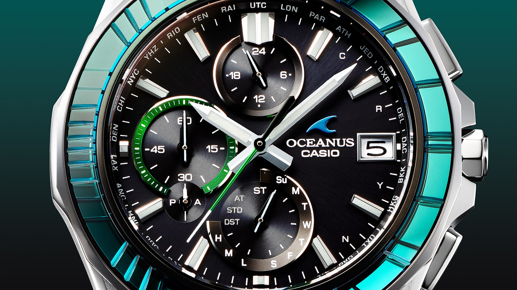 OCWS7000SG1A | OCEANUS Manta Green | CASIO