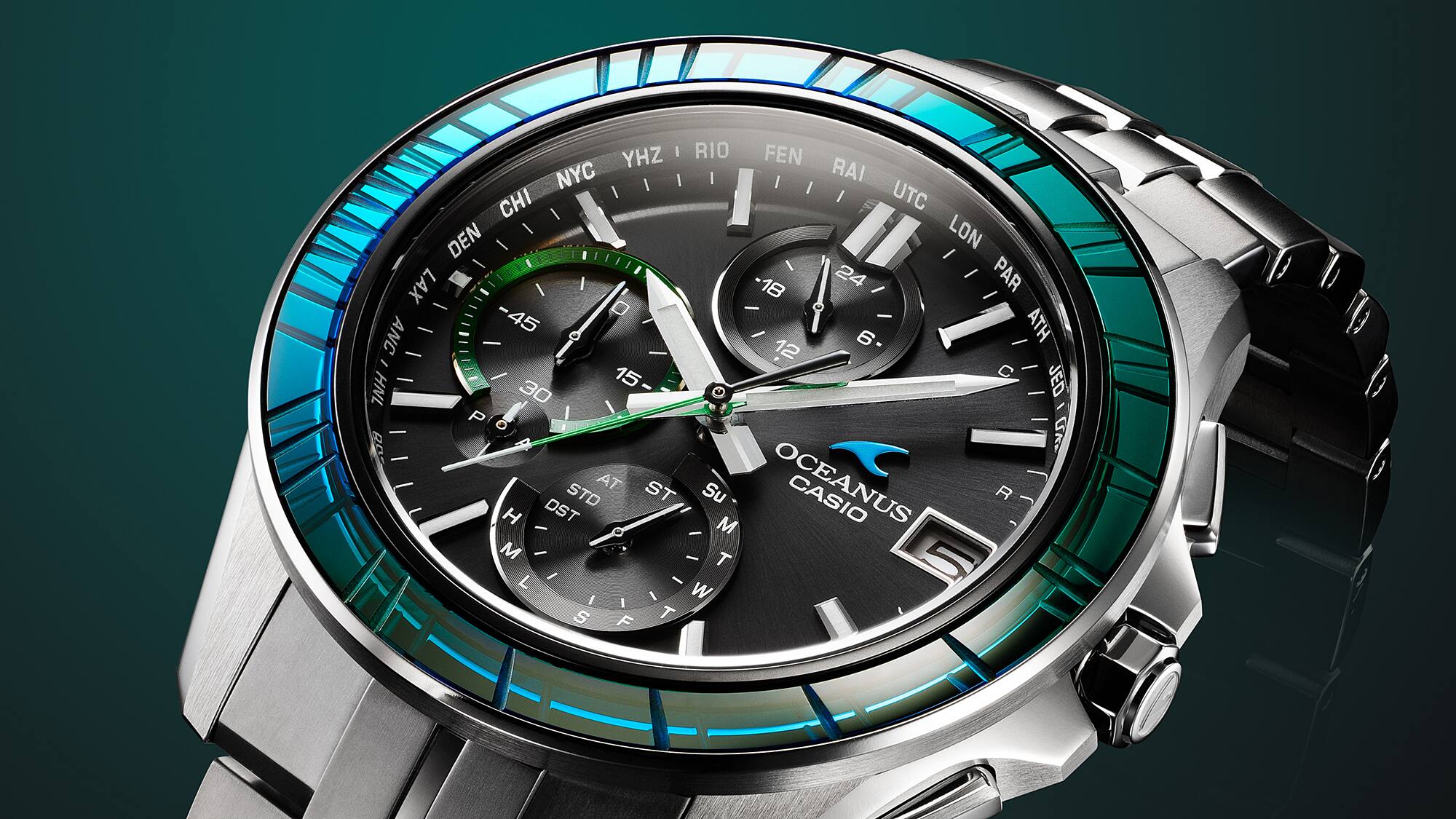 OCWS7000SG1A | OCEANUS Manta Green | CASIO