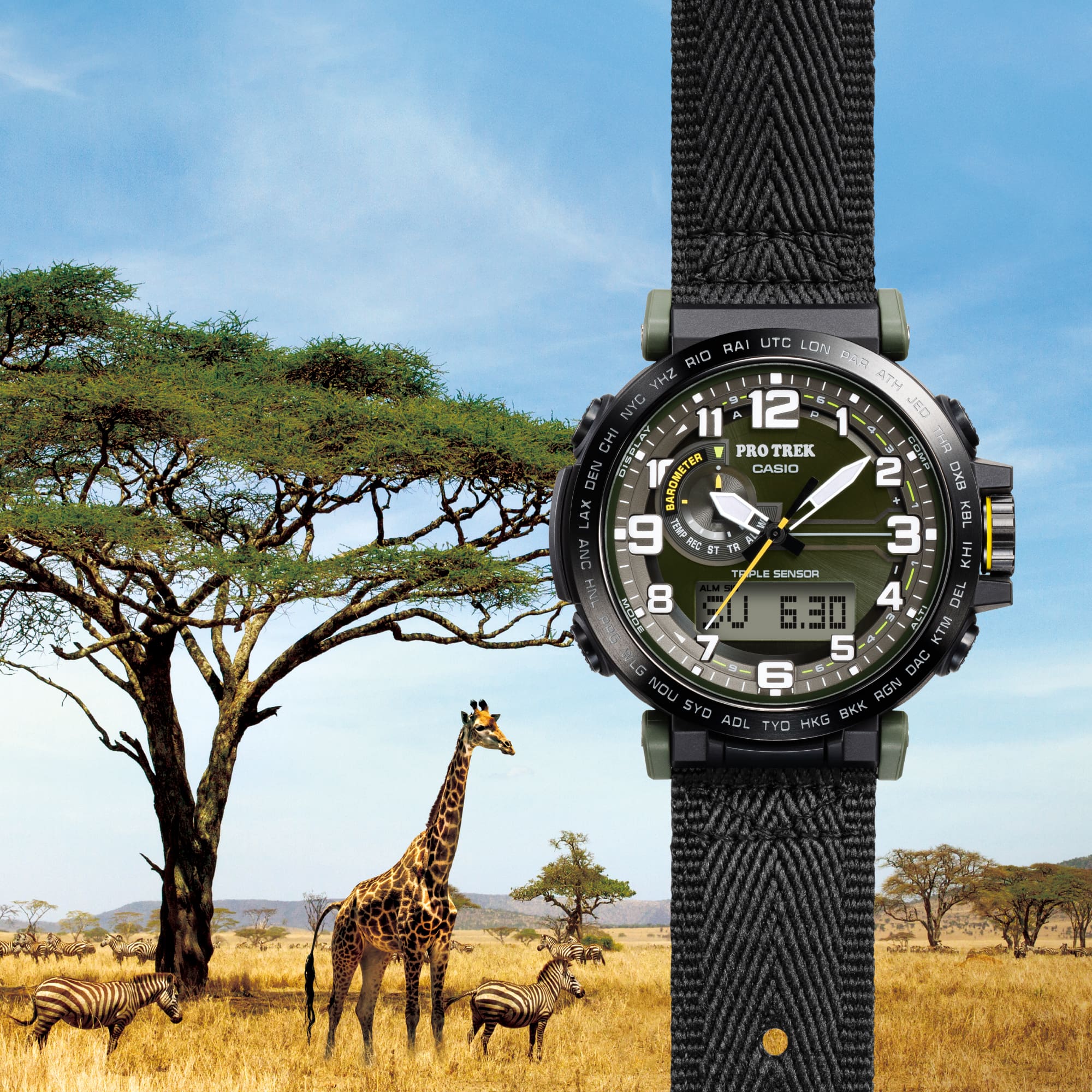 PRG601YB-3 | PRO TREK PRG-600 Series Black | CASIO