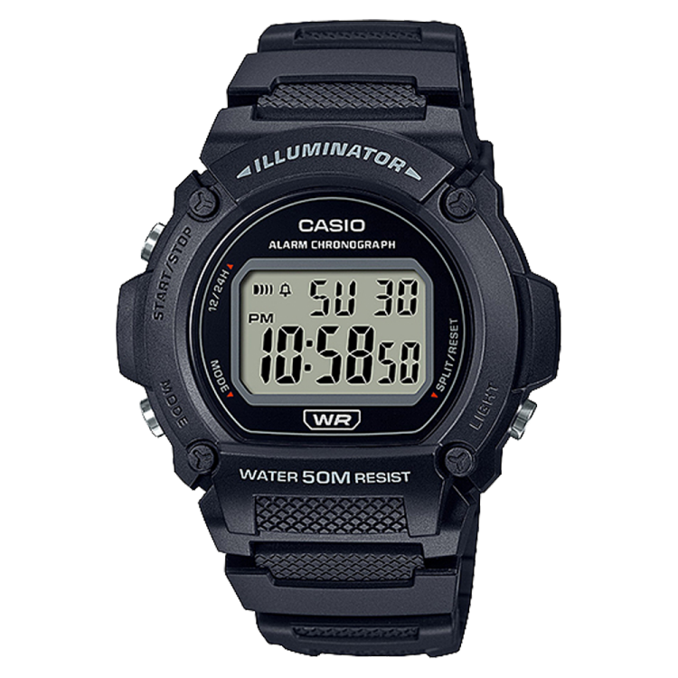W219H-1AV | Black Digital Men's Watch | CASIO
