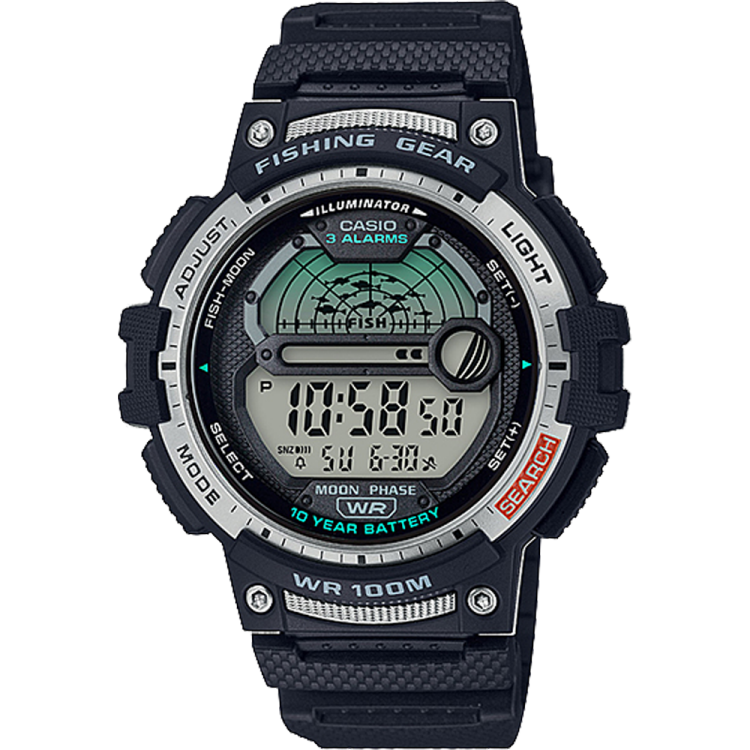 WS1200H-1AV | Men's Digital Fishing Watch | CASIO