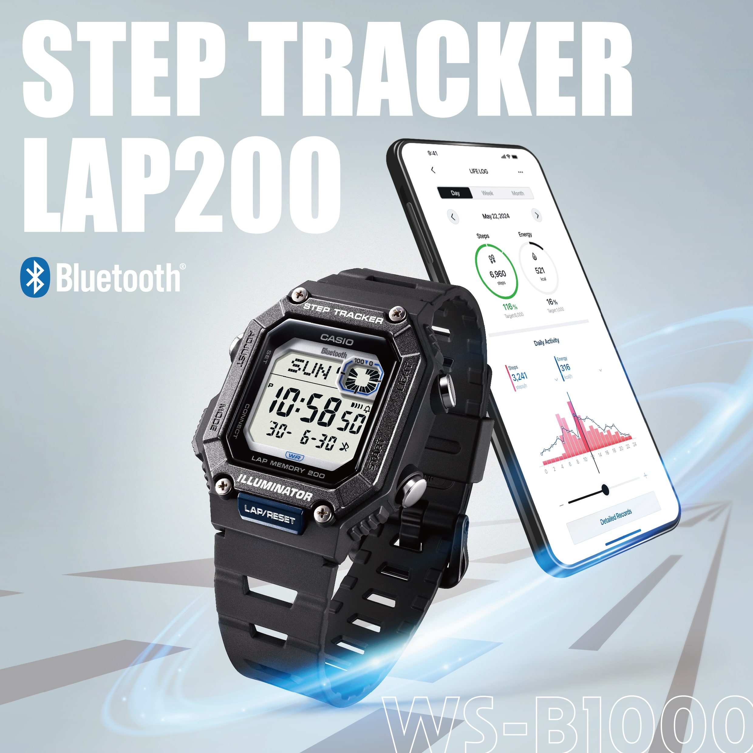 WSB1000-1AV | STANDARD Black | CASIO