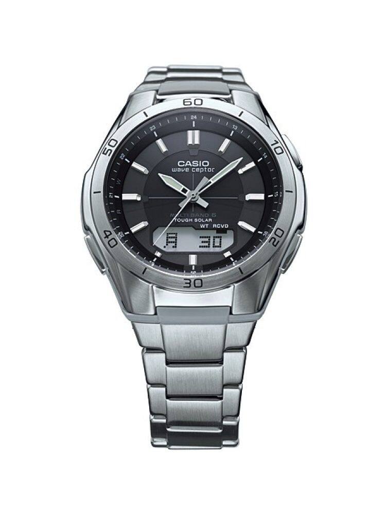 WVAM640D-1A | Silver Men's Solar Atomic Watch | CASIO
