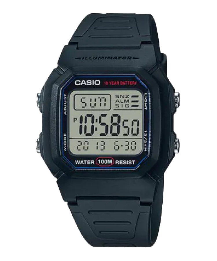 W800H-1AV | Black Digital Watch | CASIO