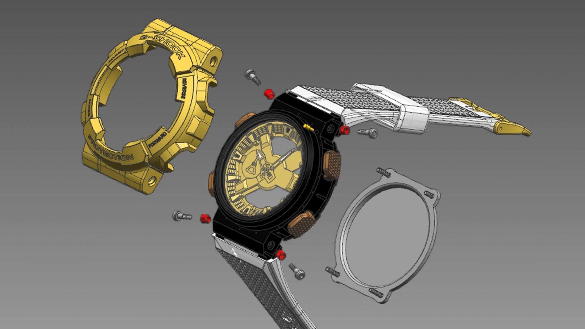 GM110D-8A | Silver Watch in Stainless Steel | G-SHOCK by Casio